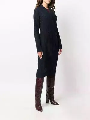 Ralph Lauren Cable-knit Wrap Dress