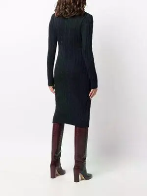 Ralph Lauren Cable-knit Wrap Dress