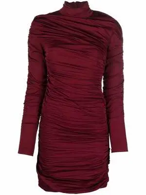 Stella McCartney Faye Ruched Minidress - Red