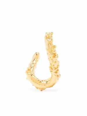 ALIGHIERI The Rocky Terrain Single Hoop Earring - Gold