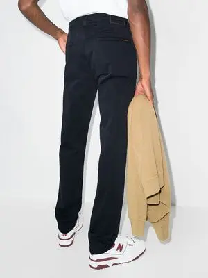 Nudie Jeans Easy Alvin Chino Trousers - Blue
