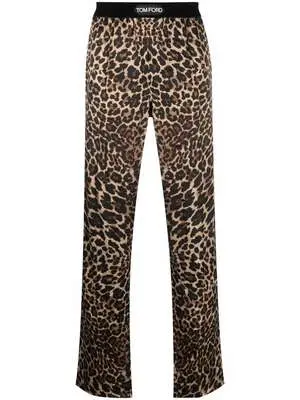 TOM FORD Eopard-print Pajama Trousers