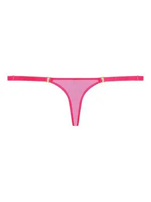MAISON CLOSE Corps À Corps Neon Semi-sheer Thong - Pink