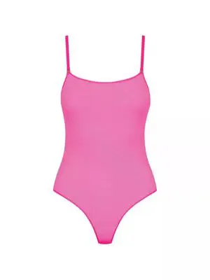 MAISON CLOSE Corps À Corps Neon Thong-style Bodysuit Pink