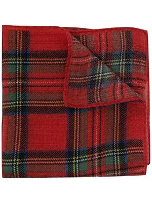Polo Ralph Lauren Tartan Check Pocket Square - Red