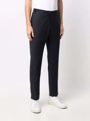 Emporio Armani Tapered-leg Tailored Trousers - Blue