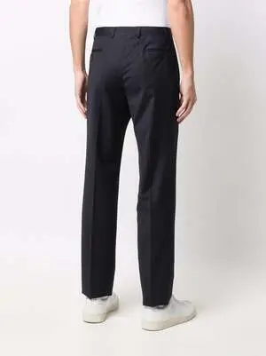 Emporio Armani Tapered-leg Tailored Trousers - Blue