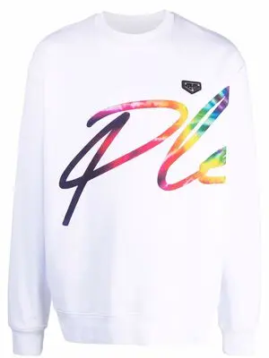 Philipp Plein Logo-print Cotton Sweatshirt - White