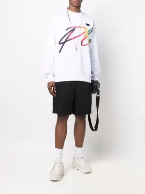 Philipp Plein Logo-print Cotton Sweatshirt - White