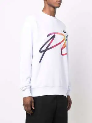 Philipp Plein Logo-print Cotton Sweatshirt - White
