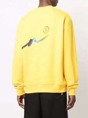 Philipp Plein Logo-print Cotton Sweatshirt - Yellow