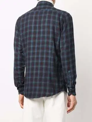DEPERLU Check-print Long-sleeve Shirt