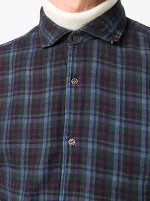 DEPERLU Check-print Long-sleeve Shirt