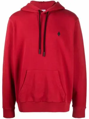 COUNTY OF MILAN Embroidered Logo Cotton Hoodie