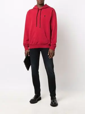 COUNTY OF MILAN Embroidered Logo Cotton Hoodie