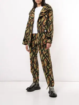 PORTS V Abstract-print Hooded Jacket