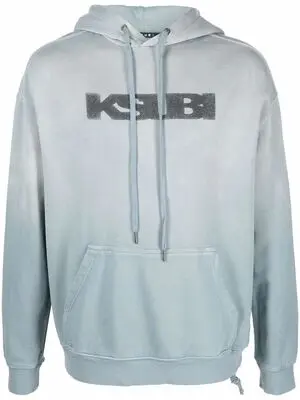 Ksubi Logo-print Cotton Hoodie - Blue