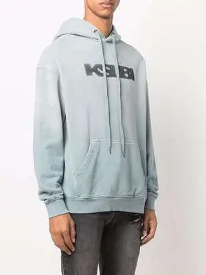 Ksubi Logo-print Cotton Hoodie - Blue
