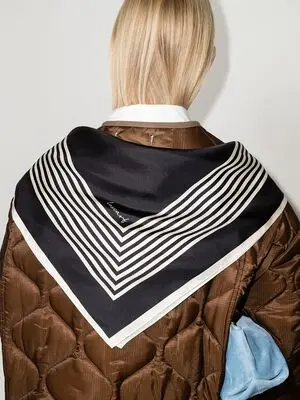 LESCARF No. 2 Silk Scarf - Black