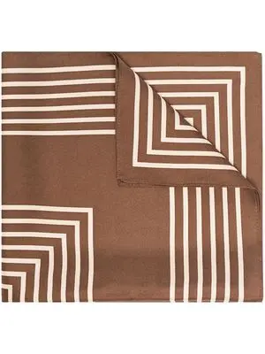 LESCARF No. 17 Silk Scarf - Brown