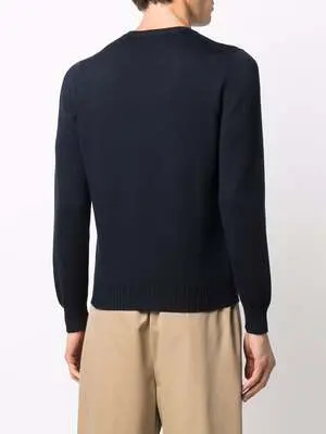 FILERIA Slim Fit Wool Jumper - Blue