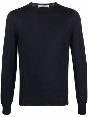 FILERIA Round-neck Virgin Wool Sweater - Blue