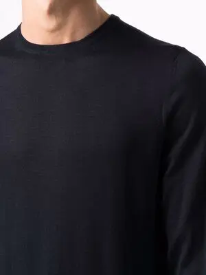 FILERIA Round-neck Virgin Wool Sweater - Blue