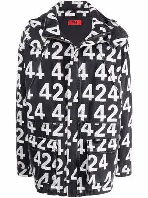 424 All-over Logo Print Jacket