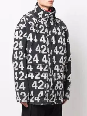 424 All-over Logo Print Jacket
