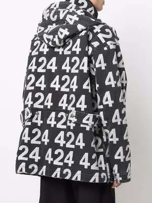 424 All-over Logo Print Jacket