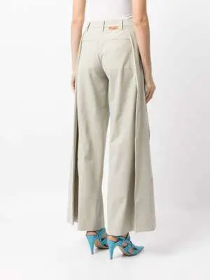 Off-White Panelled Wide Leg Trousers