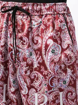 Amiri Paisley Print Drawstring Shorts