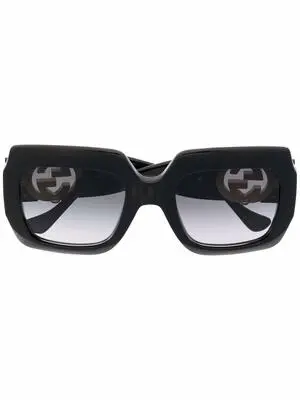 Gucci Oversized Sunglasses - Black