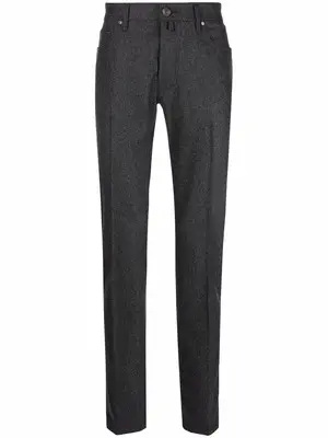 Jacob Cohen Grey Straight Leg Trousers