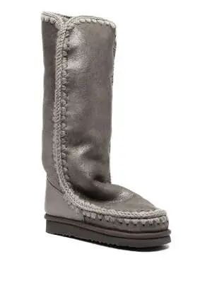 Mou Calf-length Snow Boots - Grey