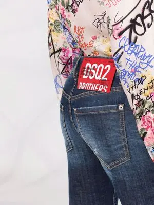 Dsquared2 Bleach-effect Distressed Jeans