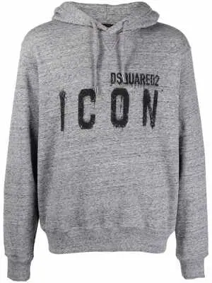 Dsquared2 Logo-print Hoodie - Grey