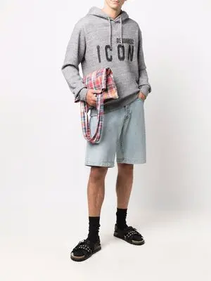 Dsquared2 Logo-print Hoodie - Grey