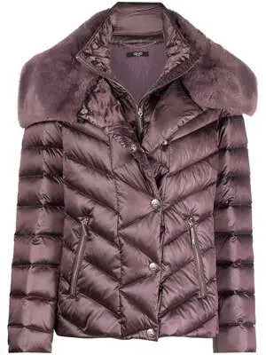 Liu Jo Layered Faux-fur Quilted Jacket