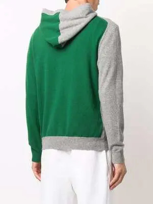 Mackintosh Colour-block Knitted Hoodie