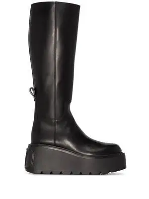 Valentino Garavani Vlogo Platform Knee-high Boots
