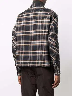 GMBH Check-print Button-up Shirt - Black