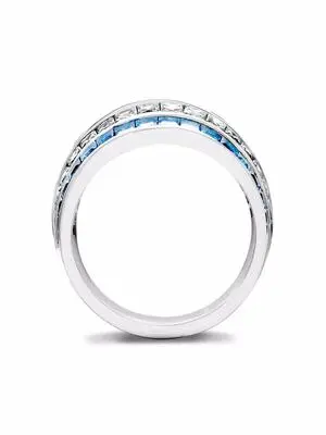 PRAGNELL Platinum Aquamarine And Diamond Ring