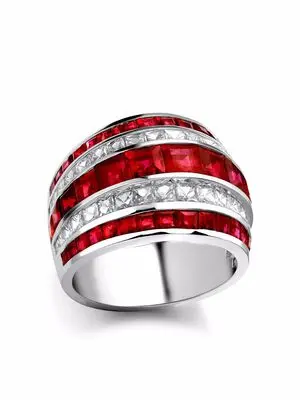 PRAGNELL Pragnell Platinum Manhattan Classic Ruby And Diamond Ring Ruby