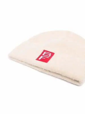 By Far Logo-patch Beanie - Neutrals