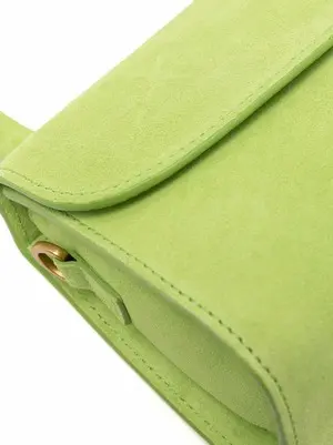By Far Suede Mini Top Handle Bag