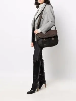 Barbour Leather Messenger Bag