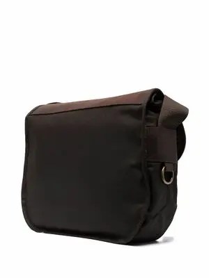Barbour Leather Messenger Bag