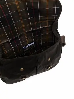 Barbour Leather Messenger Bag