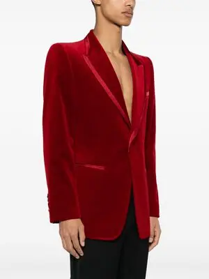 Gucci Velvet Single-breasted Blazer